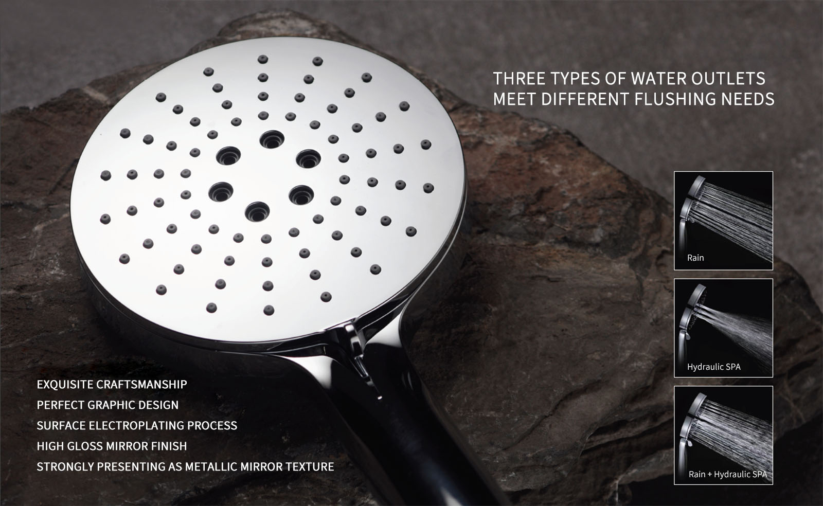 SILVER MOON SERIES,Lanfen Technology CO., LTD,Shower head,Hand shower